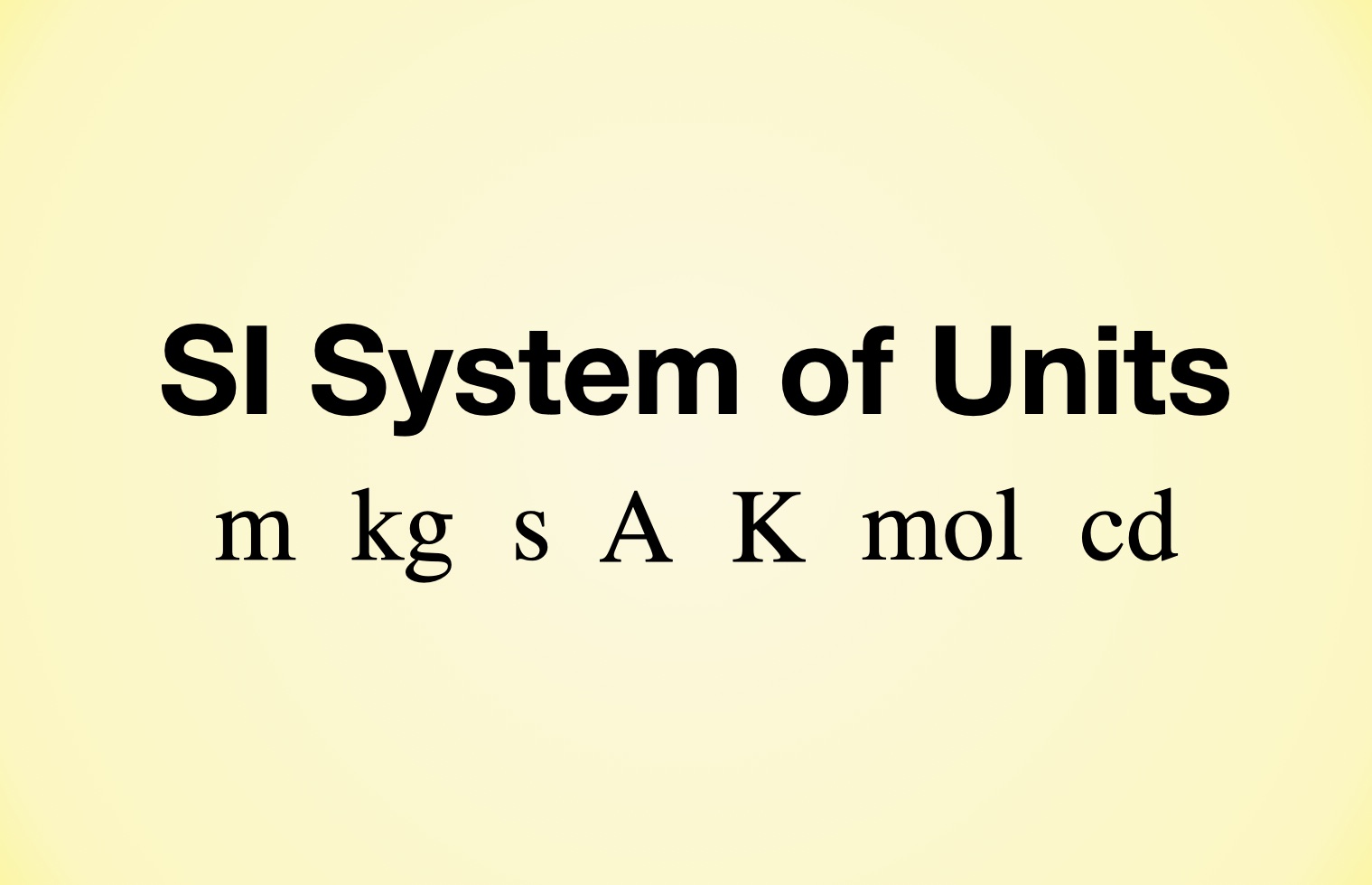 Base and Derived SI Units for A Level Physics - Science Sanctuary